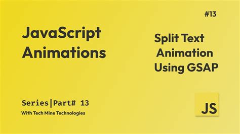Split Text Animation With Gsap Javascript Text Animation Concepts Js