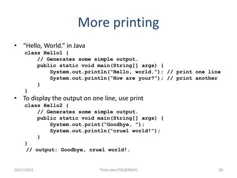 ppt think java java programming language part 1 powerpoint presentation id 1624886