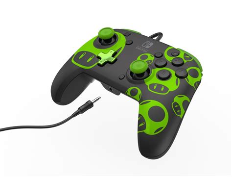 Official Wired Deluxe Controller Nintendo Switch Glow 1up Manette Pdp Nintendo