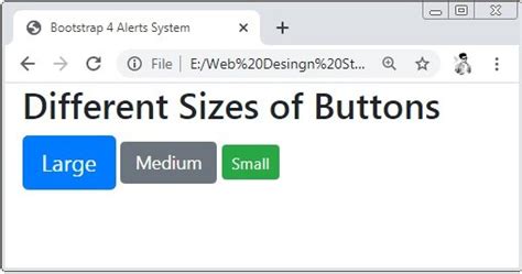 Bootstrap 4 Buttons