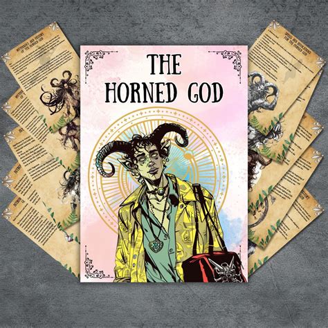 Horned God Altar Invocation Prayers Grimoire Pages Horned God
