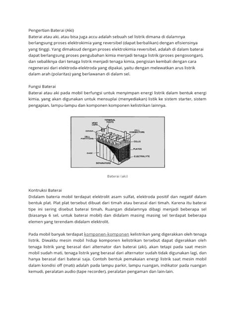 Pengertian Baterai