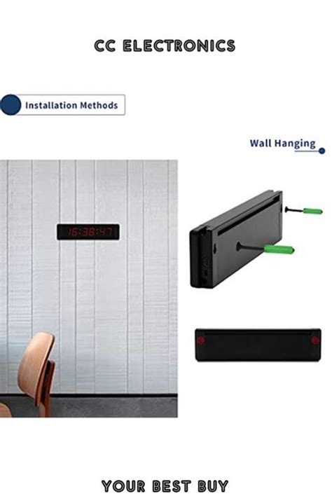 New Ganxin Multifunctional 1 Inch 6 Digits Led Wall Clock With Countdown Up Digital Timer 12