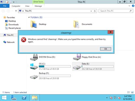 Enable And Install Disk Cleanup In Windows Server R