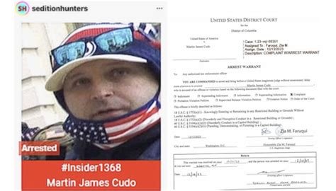 Martin James Cudo Arrested For Alleged Involvement In Jan 6 Riot