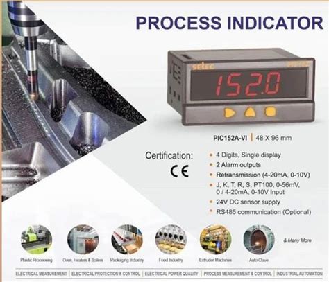 Led Panel Mount Selec Process Indicator V Ac Model Name Number Pic A Vi At