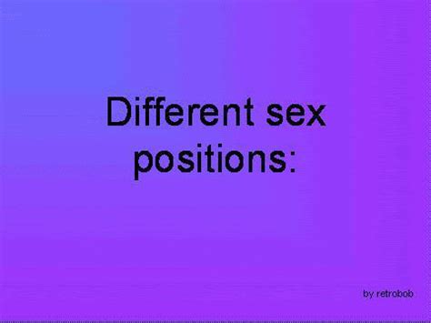 Different Sex Positions