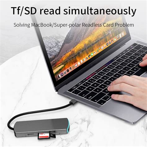 6 In 1 Usb C Laptop Docking Station Type C Hub And 1 Grandado