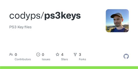 GitHub Codyps Ps3keys PS3 Key Files