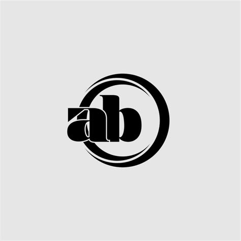 Letters Ab Simple Circle Linked Line Logo 28267426 Vector Art At Vecteezy