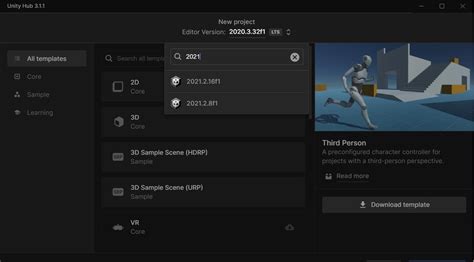 Unity 2021 Lts Not Appearing As An Option In The Hub Anyone Have The