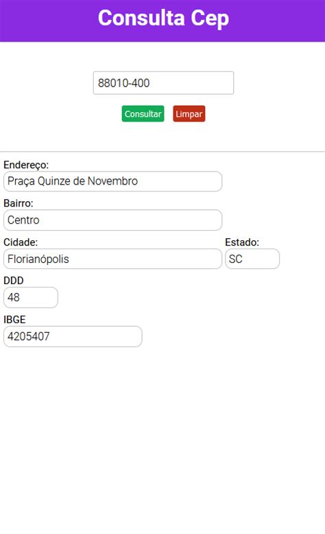 GitHub Space Consulta Cep