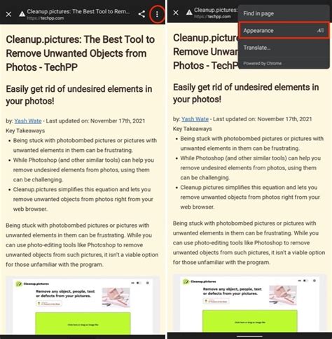 Chrome Reader Mode For Android How To Enable Simplified View Techpp