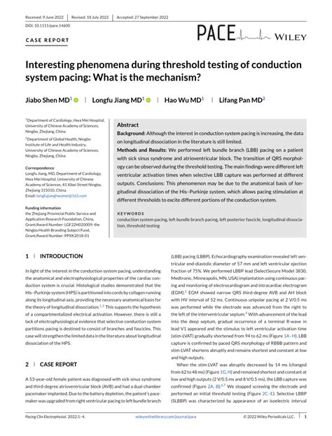Pdf Interesting Phenomena During Threshold Testing Of Conduction
