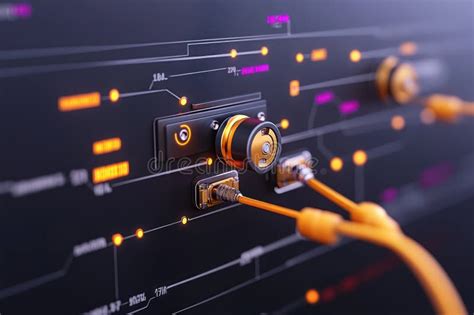 digital data flow system illustration of business ai and cyber