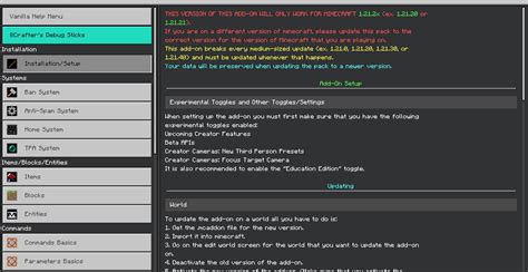 8crafters Debug Sticks Chat Ranks Custom Ui And Javascript Commands Addon For Minecraft