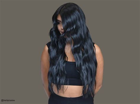 Jet Black Hair African American