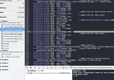 Swift How To Locate Bug In Code Rather Than Memory Address In Xcode Stack Overflow