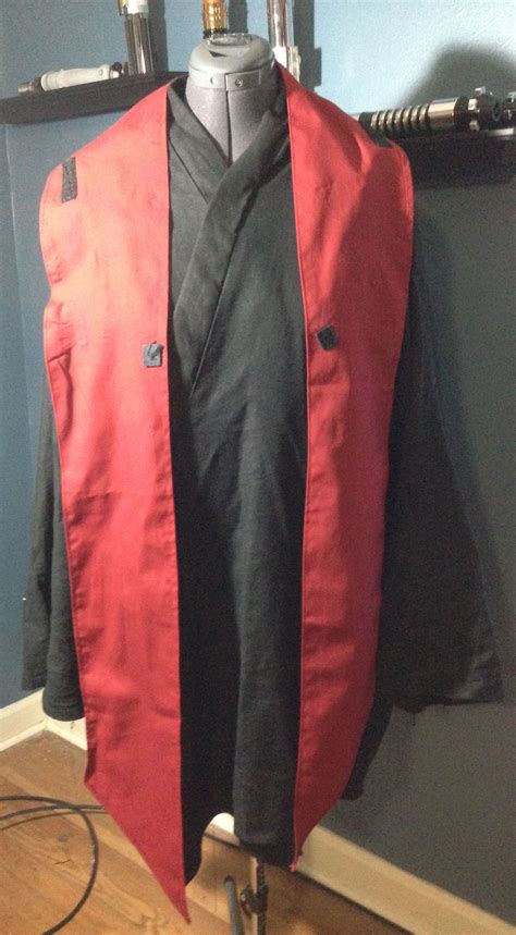 Sith Lord Costume Outer Tunic To Include Scarf Style Tabards That Attach To Velco On Tunic