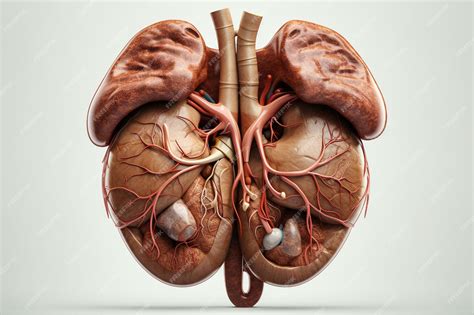 간 귀여운 만화 건강한 인간 해부학 내부 장기 캐릭터 세트 뇌 폐 내장 심장 신장 간 및 위장 마스코트 부분이 애니메이션