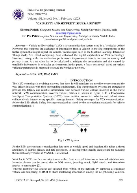 Pdf V2x Safety And Security Issues A Review