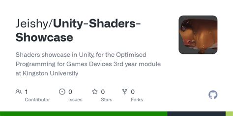 Github Jeishyunity Shaders Showcase Shaders Showcase In Unity For