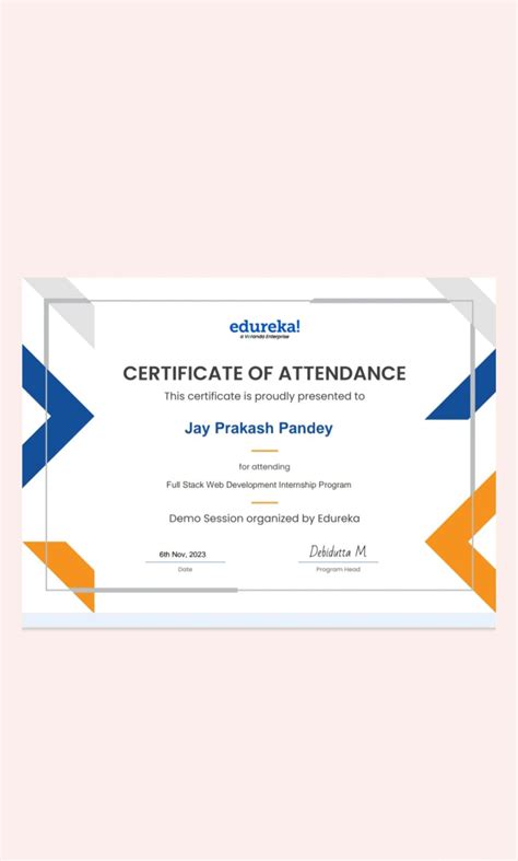 edureka fullstackdevelopment internship edureka jay prakash pandey