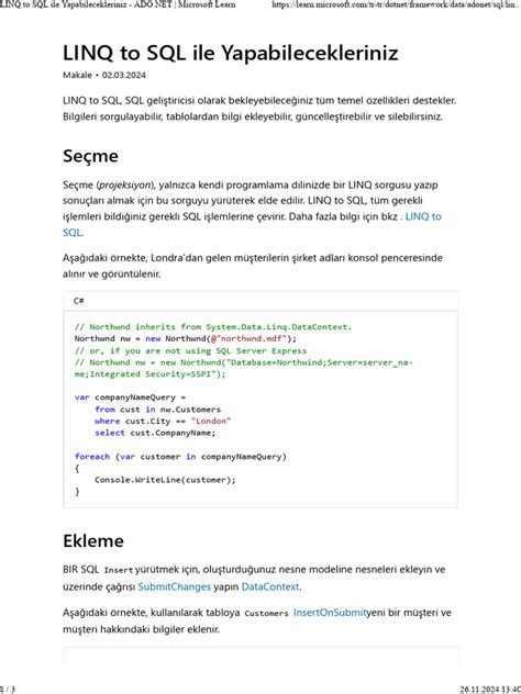 linq sql pdf