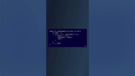 Remove Element Leetcode Problem 27 Leetcode Youtube