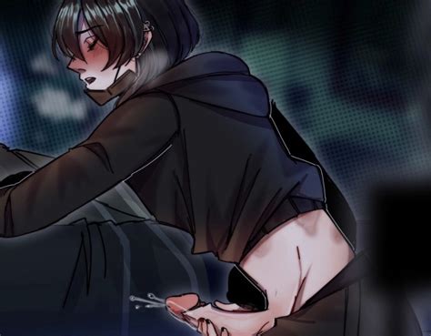 Rule 34 Androgynous Black Hair Black Sweater Blush Cum Emo Feminine