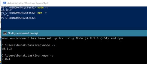 Nodejs How To Update Powershell Node Js And Npm Version Stack Overflow