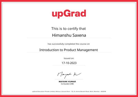 Himanshu Saxena On Linkedin Productmanagement Upgrad