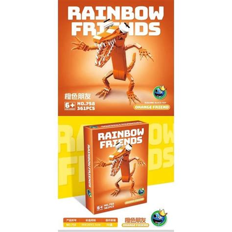 Roblox Rainbow Friends Assembler Des Jouets De Blocs Orange Friend