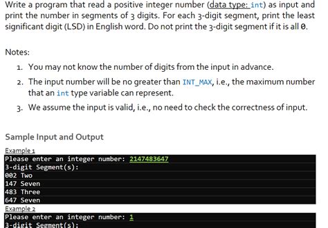 Solved Write A Program That Read A Positive Integer Number
