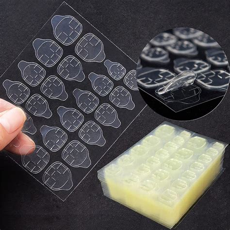 10 Sheetslot240 Pcs Jelly Gel Glue Nail Sticker Double Sided Nail
