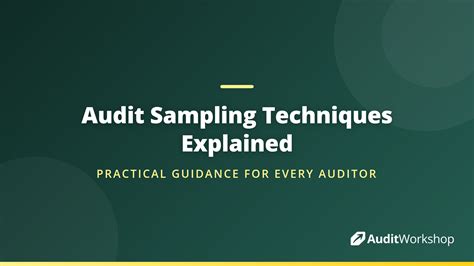 Audit Sampling Techniques Explained Audit Workshop Audit Workshop