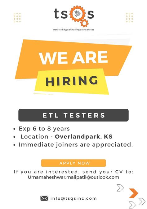 Umamaheshwar Reddy On Linkedin Tsqsinc Etl Etltesting Hiring