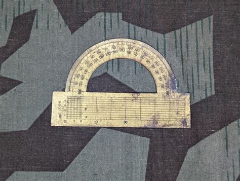 German Map Case Protractor