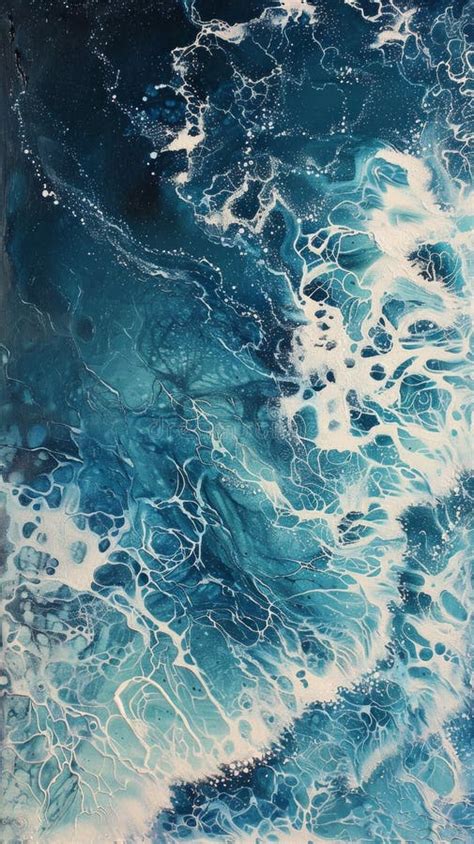 Abstract Ocean Wave Texture Stock Image Image Of Colorful Canvas 312531169