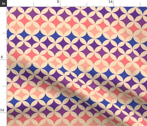 Geometric Pattern Circle Nested Fabric Spoonflower