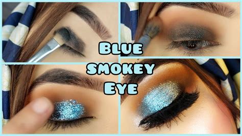Navy Blue Smokey Eye Makeup Tutorial Step By Step Easy Makeup