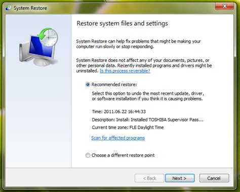 How To Use System Restore In Windows Vista And Windows 7