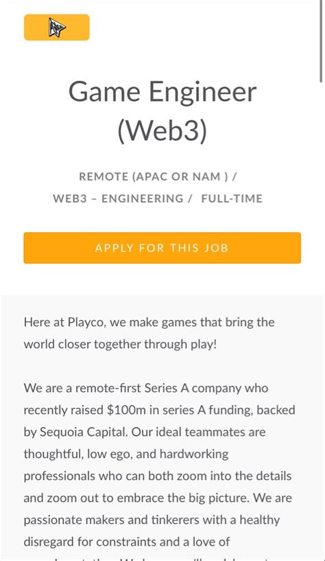 Remote Web3 Game Engineer Needed Hiring Quick Remote Jobs How To