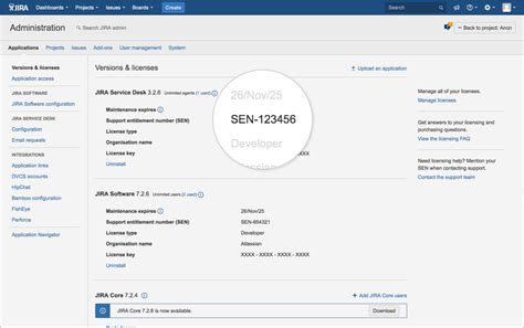 How To Find Your Support Entitlement Number Sen Atlassian Support Atlassian Documentation