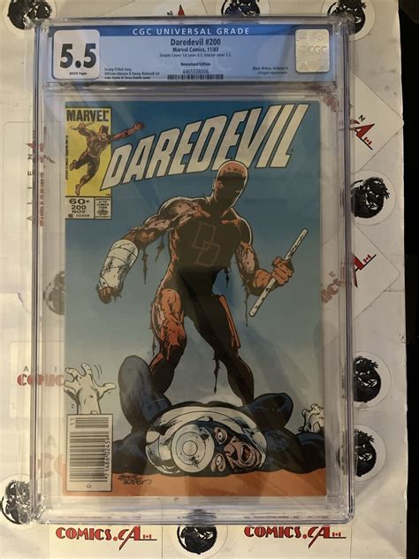 Daredevil 200 Bryne Bullseye App Marvel 1983 Mfg Error Double Cover C