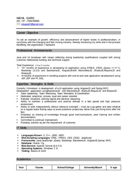nikhil garg resume pdf