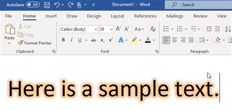 How To Add Text Glow Effect In Microsoft Word WindowsTip