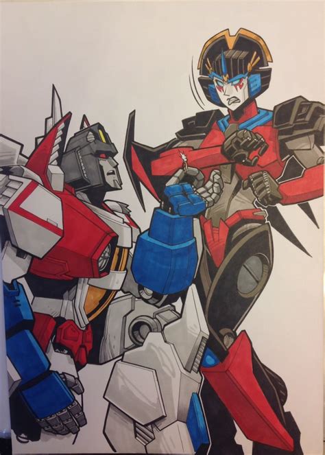 Starscream And Windblade Transformers And 1 More Drawn By Jlawrence
