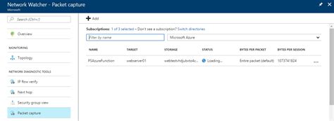 Use Packet Capture To Do Proactive Network Monitoring With Alerts Azure Functions Azure