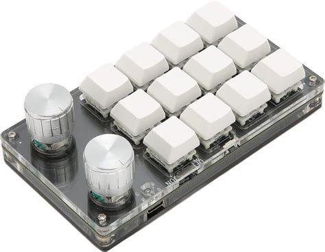 Mini Mechanical Keyboard Keys USB Wired Cordless Dual Mode Keyboard With Knobs DIY